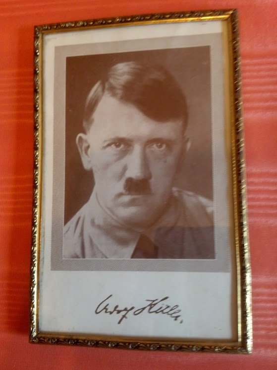 Framed Picture of Adolf Hitler from nazi Vet's Desk