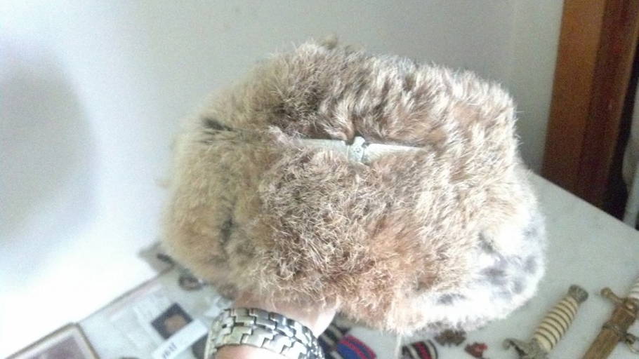 Nazi Ww2 Russian Front Rabbit Fur Hat