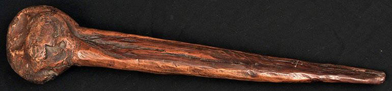 An Early 19th Century Rootwood Hand Club Or Sheleighly,