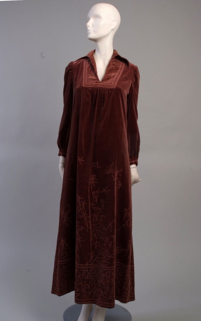 A 1970's 'Kate Beaver' Hand printed dress 'Little