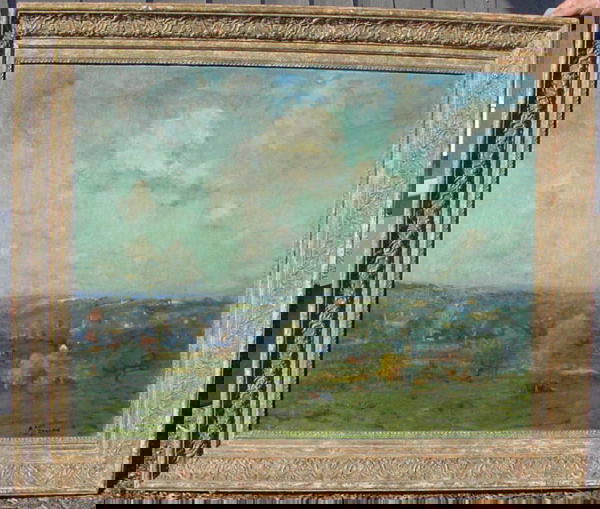 Monumental Ac Goodwin Oil Painting