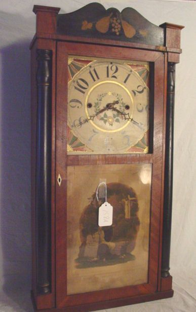 Empire Pillar Shelf Clock By Orrin Hart