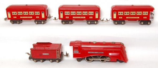 Lionel Prewar 264e Restored Red Comet Set