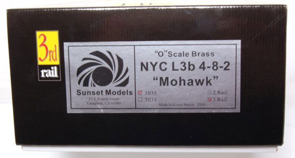 115: 3rd Rail 3035 NYC L3b 4-8-2 Mohawk O brass