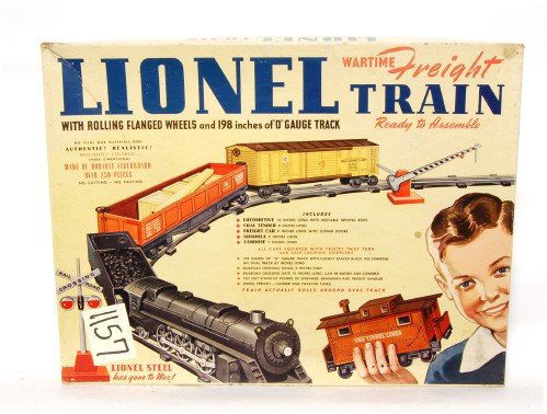 Lionel 1943 Wartime Paper Train Set In Ob