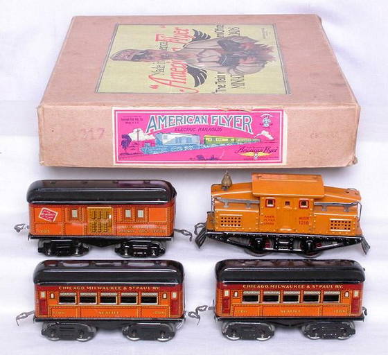 American Flyer Prewar 1217 Boxed Train Set