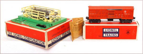 Lionel 3656 Operating Cattle Car Outfit, Ob