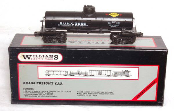 Williams No. 702 3 Rail Sunoco Brass Tank, Ob