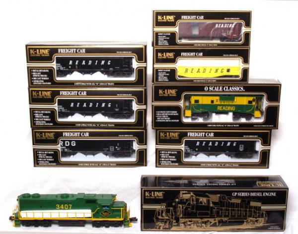 K Line K 1820 Reading Classic Mining Train Set