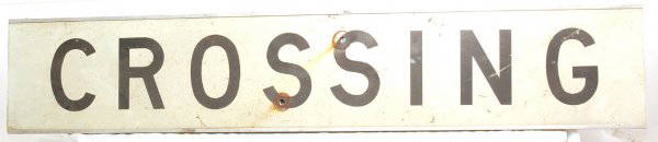Part Of Rail Road Crossing X Sign