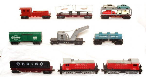 Marx 9622 Rock Island Diesel Switcher Set In Ob