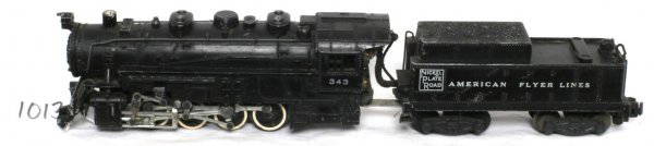 American Flyer 343 Nkp Die Cast Loco And Tender