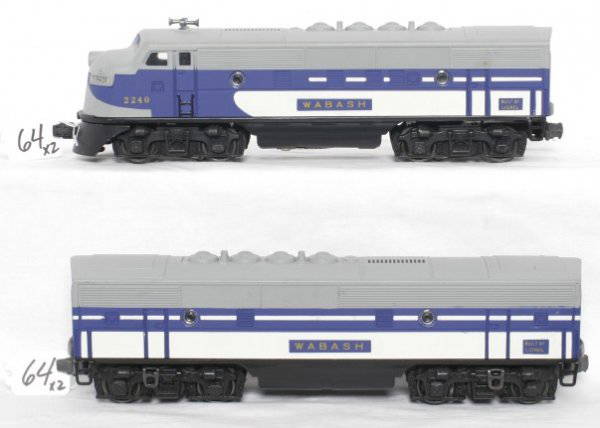 Lionel 2240 Wabash F 3 A B Units