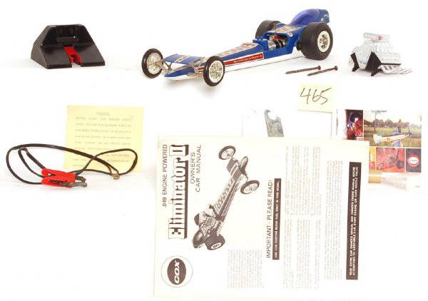 Cox Eliminator 2 Dragster W/manual, Accessories