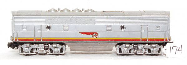 Lionel 2343c Screen Top Santa Fe F3 B Unit