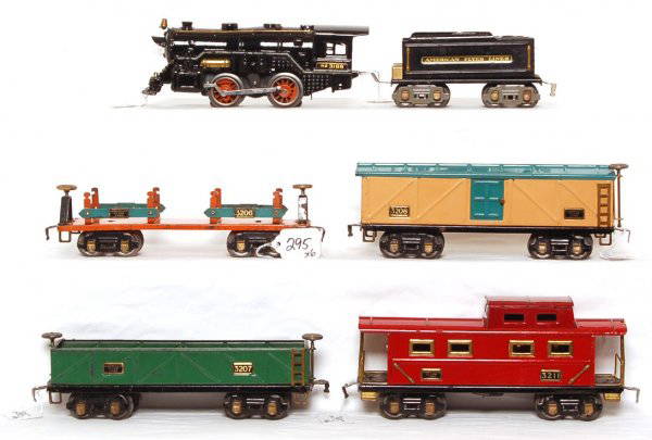 American Flyer Steel Mogul Freight Set W/3198