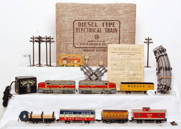 Marx 8935 Monon 81f A A Diesel Freight Set In Ob