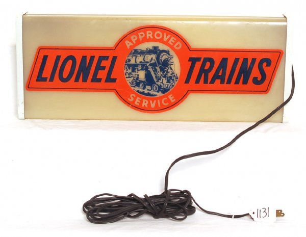 Lionel Dealer Display Lighted Sign