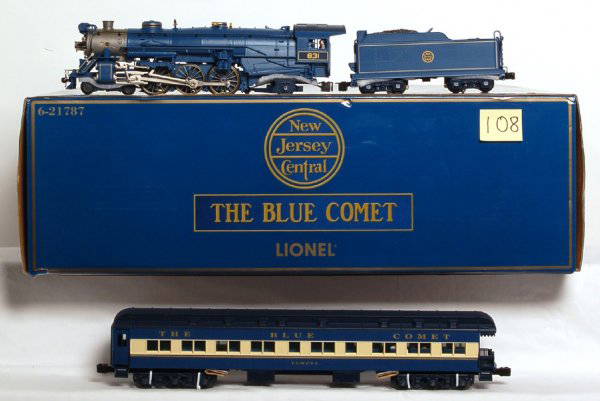 Lionel 21787 Njc Blue Comet Passenger Set In Ob