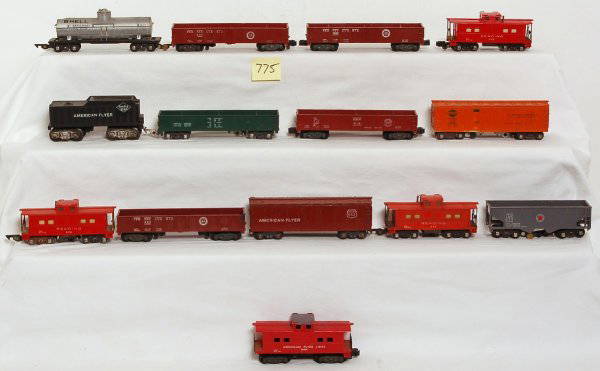 Fourteen Pieces American Flyer Rolling Stock