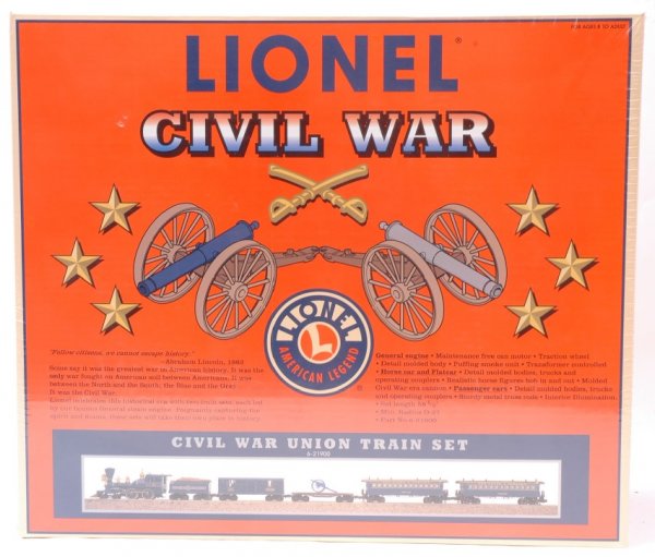 2924: Lionel 21900 Union Civil War Train Set MINT Boxed