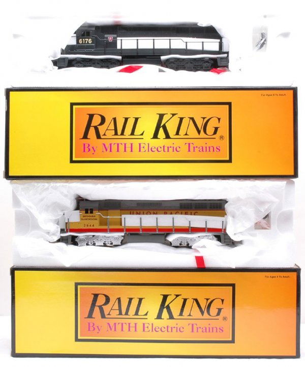 4: MTH SD45 Diesels 2152-0 UP 2153-0 Pennsy MINT OBs