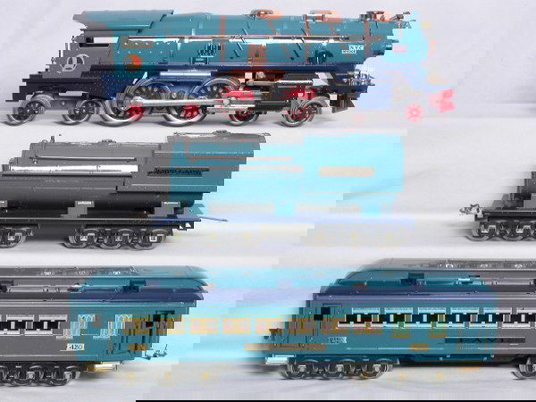 284: MTH SG Blue Comet passenger set, 400E 4 cars