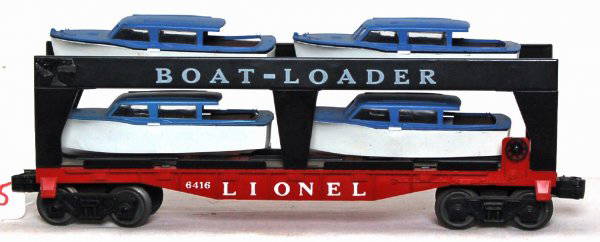 Lionel 6416 Boat Loader Car W/boats
