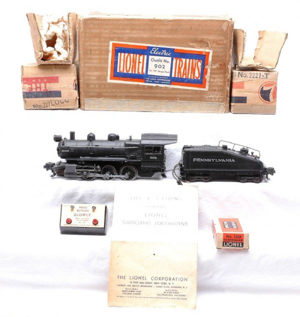 2192: Lionel 227 Switcher 227T Slope Back Tender LN OB
