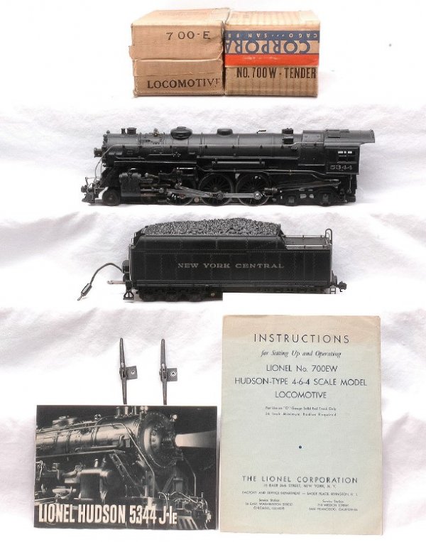 2198: Lionel 700E Scale Hudson 700W Tender LN OB