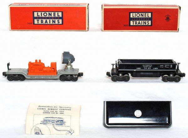 Lionel 3469 Dumping Car And 3620 Searchlight