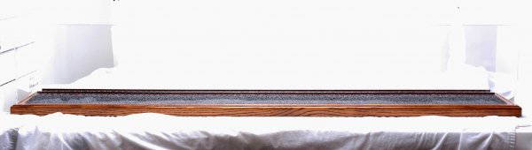 G Scale Display Case Oak Base Plexiglass Cover