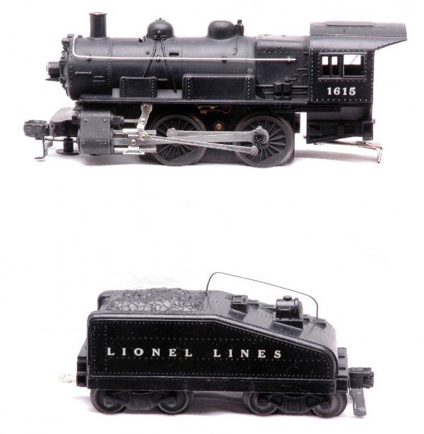 612: Lionel 1615 Steam 0-4-0 Loco Slope Back Tender