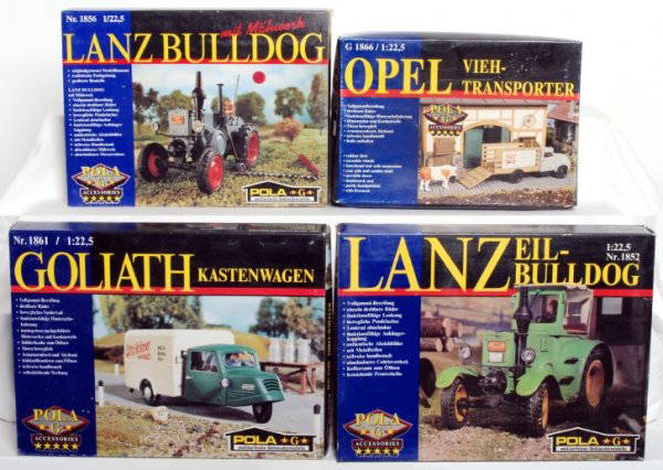 Pola G Scale Vehicle Kits In Original Boxes