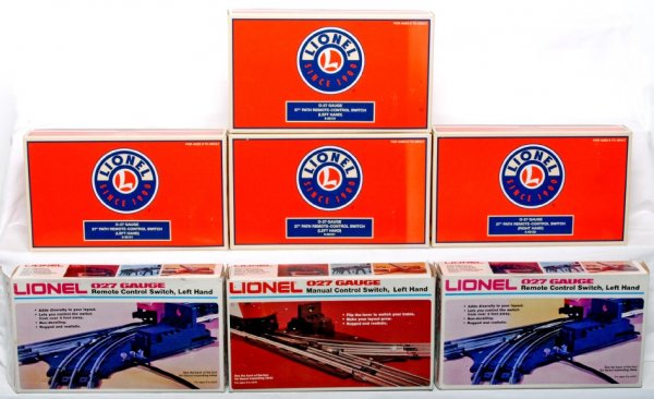 604: Seven Lionel 027 switches in original boxes