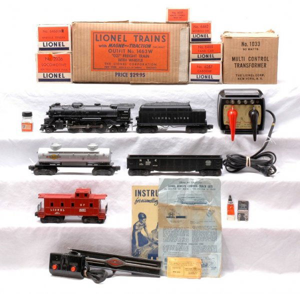 Lionel Freight Set No. 1463W 2036 6466W Boxed - Jan 23, 2010 | Stout ...