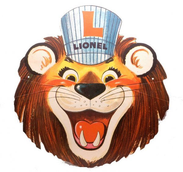 1071: Lionel Lenny the Lion Paper Mask, Circa 1957 MINT