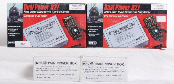 50: 2 MRC dual power 027 and 2 twin power boxes