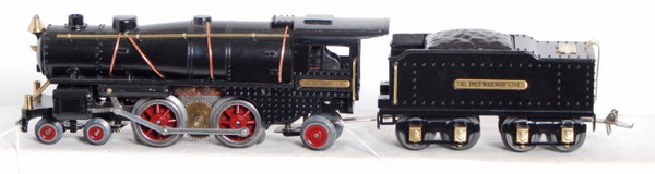 Restored Ives 1122 Steam Locomotive And Tender