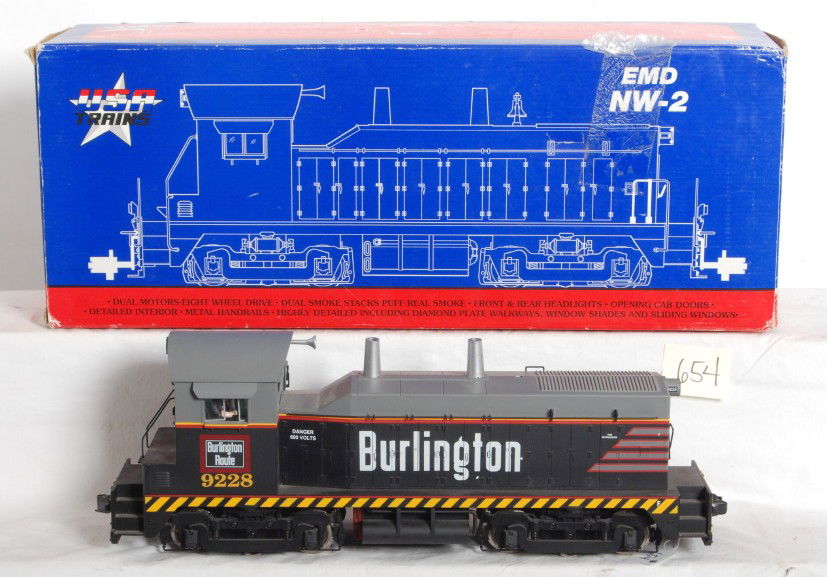 Usa Trains R 22011 Burlington Nw 2 Diesel In Ob