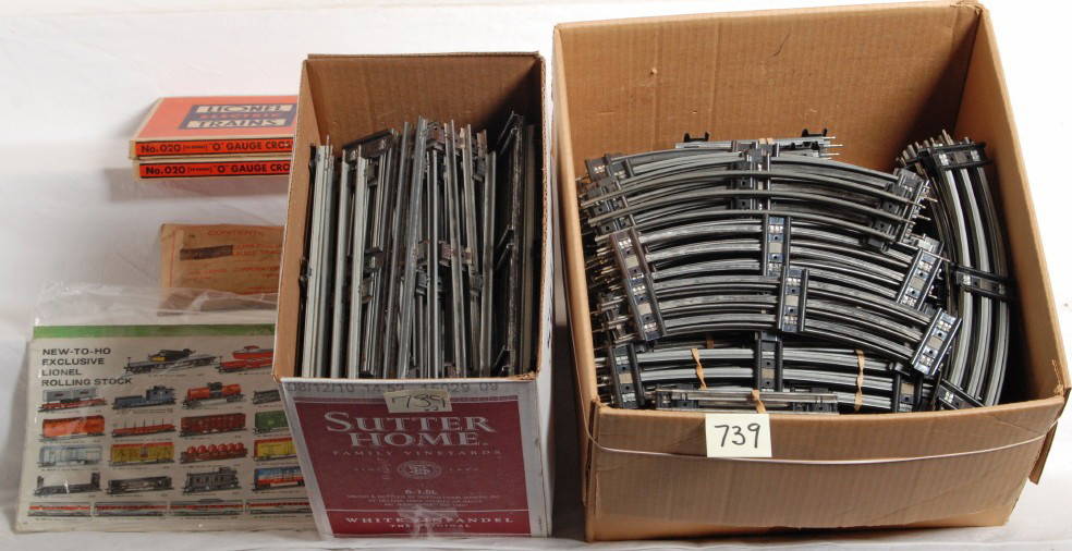 Two Large Boxes Full Of Lionel O Gauge Track