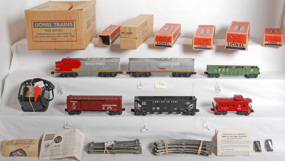 Lionel 1535w Santa Fe Diesel Freight Set In Ob