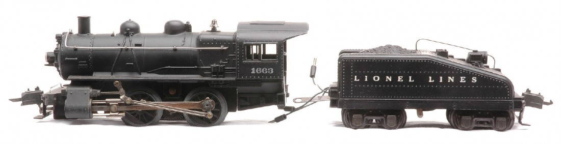 Lionel 1663 Switcher W/2201b Slope Back Tender