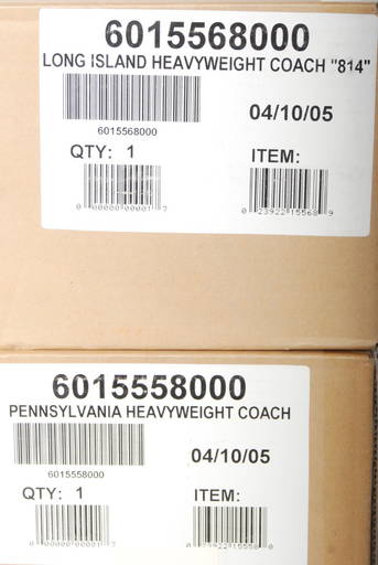 Lionel Heavyweight Add Ons Pennsy Lirr 15558 15568