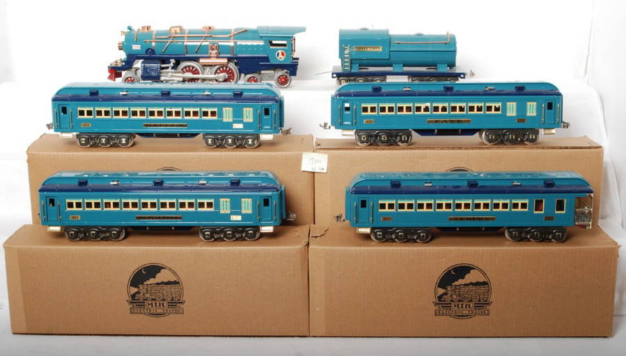 Mth Lionel Standard Gauge Blue Comet Passenger Se