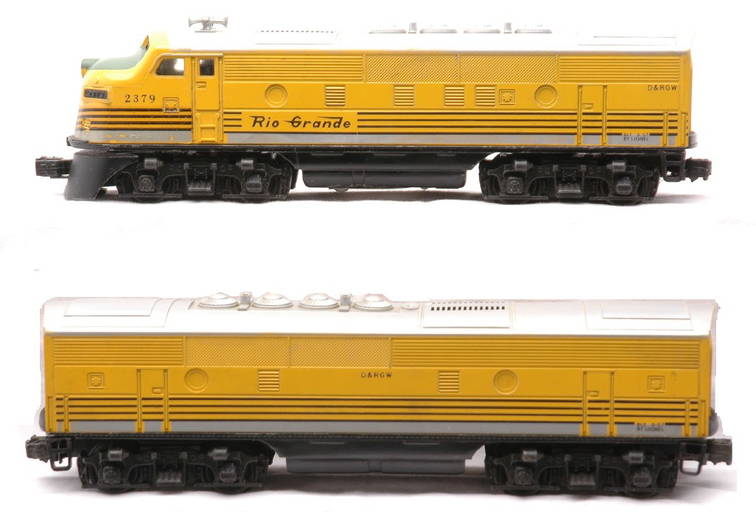 Lionel 2379 Rio Grande F3 Ab Diesel Units