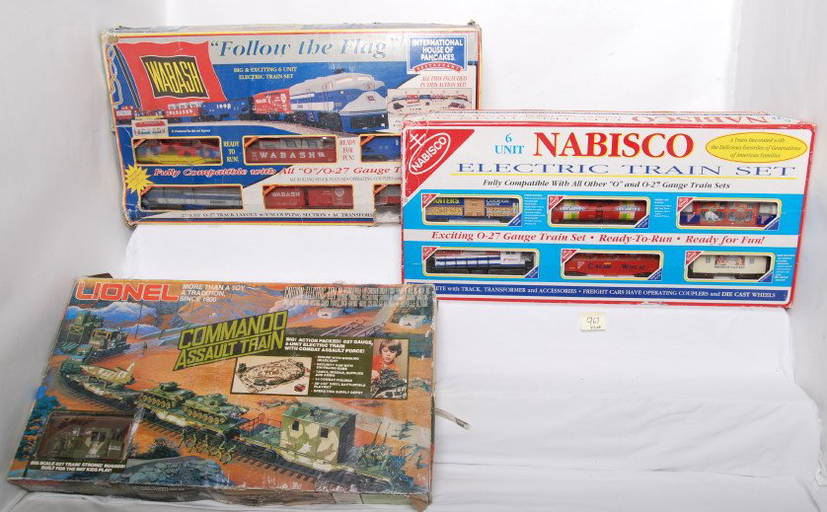 3 K Line And Lionel Sets, Ihop, Nabisco, Commando