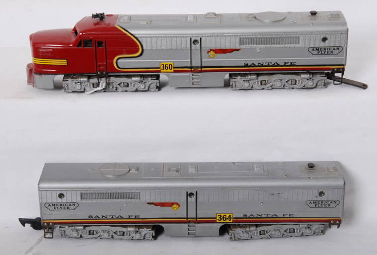 American Flyer Santa Fe 360 And 364 Alco A B