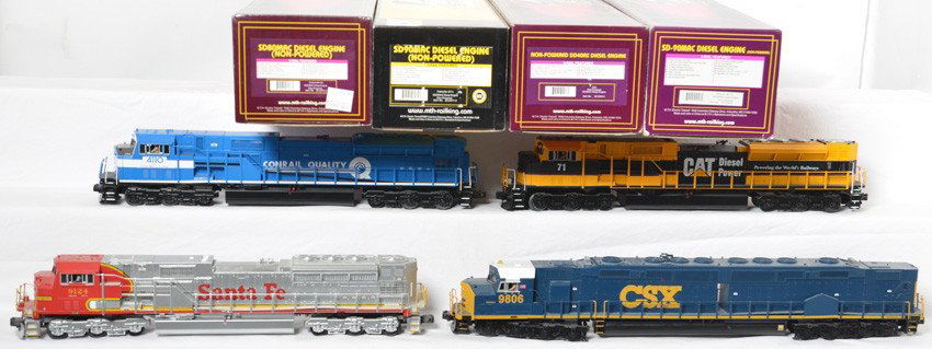 4 MTH dummy locos SD90 and DD40AX Conrail, CAT, CSX. - Jun 21, 2013 ...