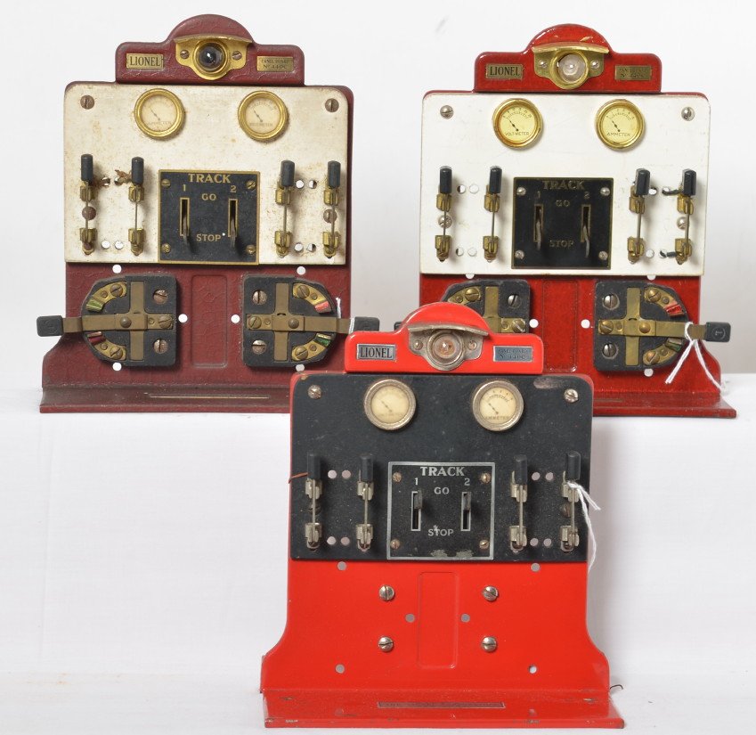 Three nice variations of Lionel 440C control panel